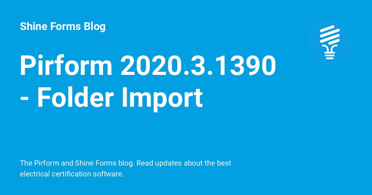 Pirform 2020.3.1390 - Folder Import