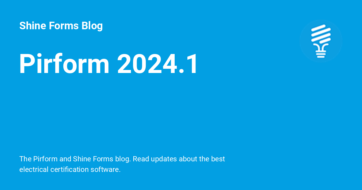 Pirform 2024.1